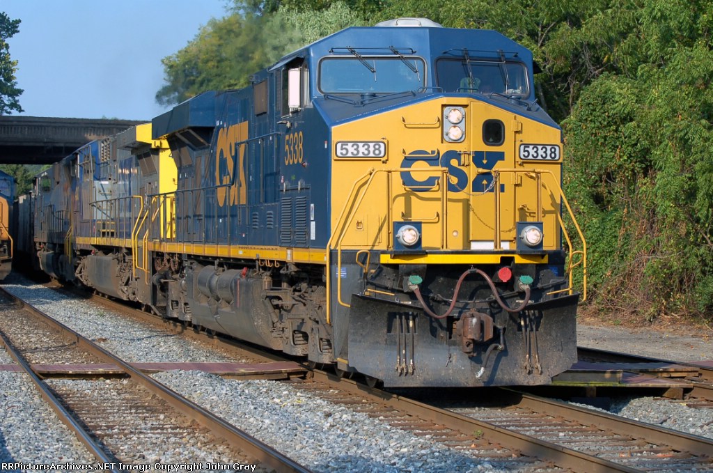 U888-04 with CSXT 5338(ES44DC), CSXT 430(AC44CW) & CSXT 4742(SD70MAC)